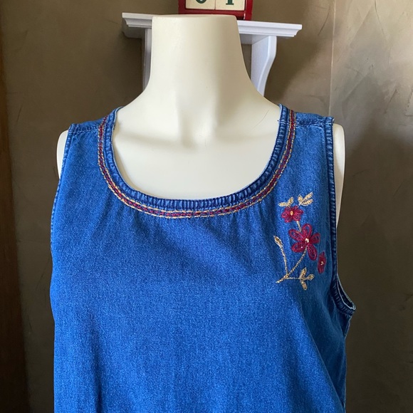 Erika | Dresses | Vintage Erika 9s Jean Sleeveless Womens Dress With ...